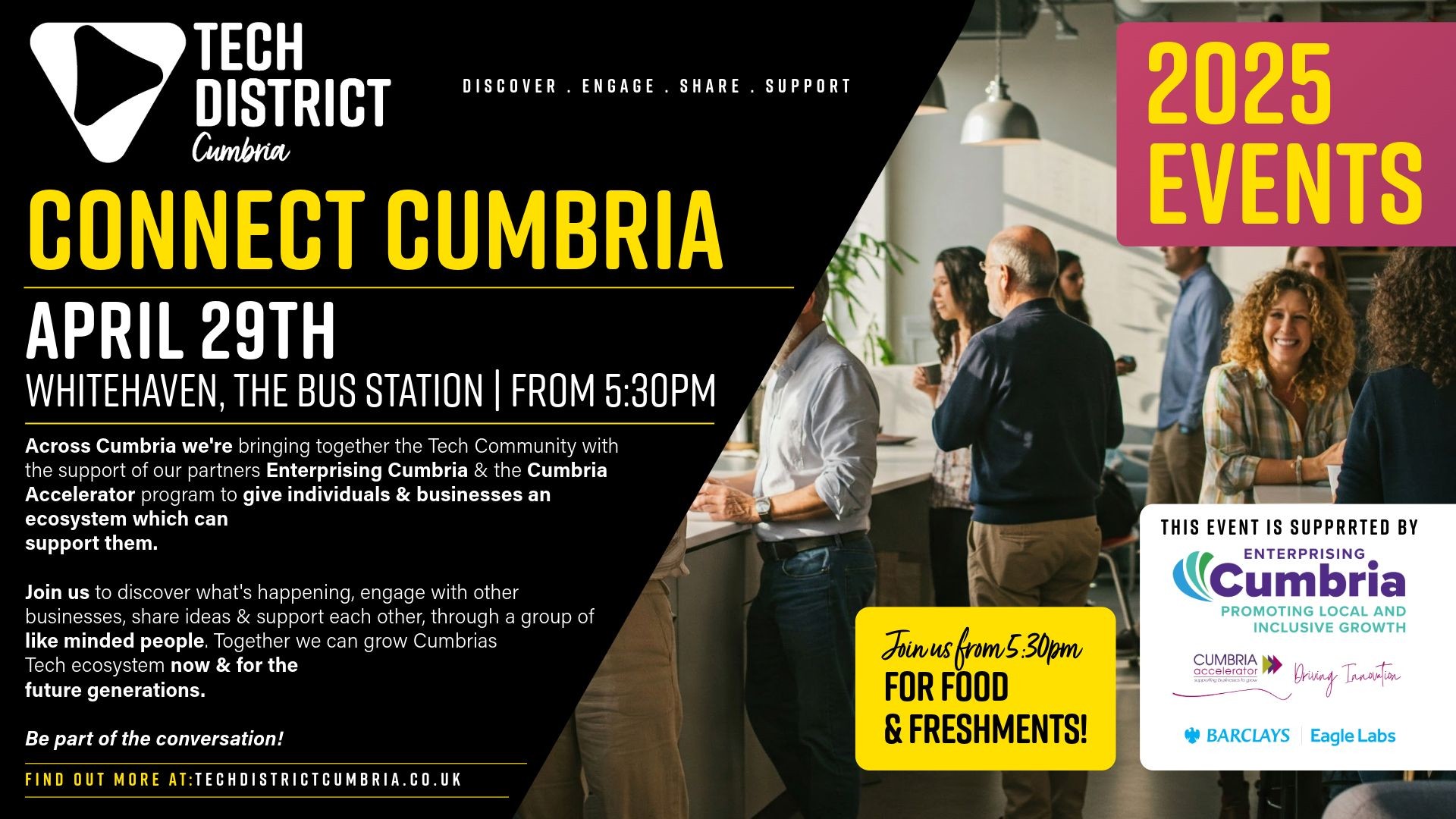 Tech District returns to Whitehaven for next Connect Cumbria meet-up | Enterprising Cumbria